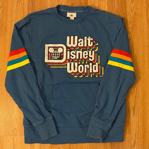 Disney | Tops | Disneyparks Disney World Resort Retro Rainbow Blue ...